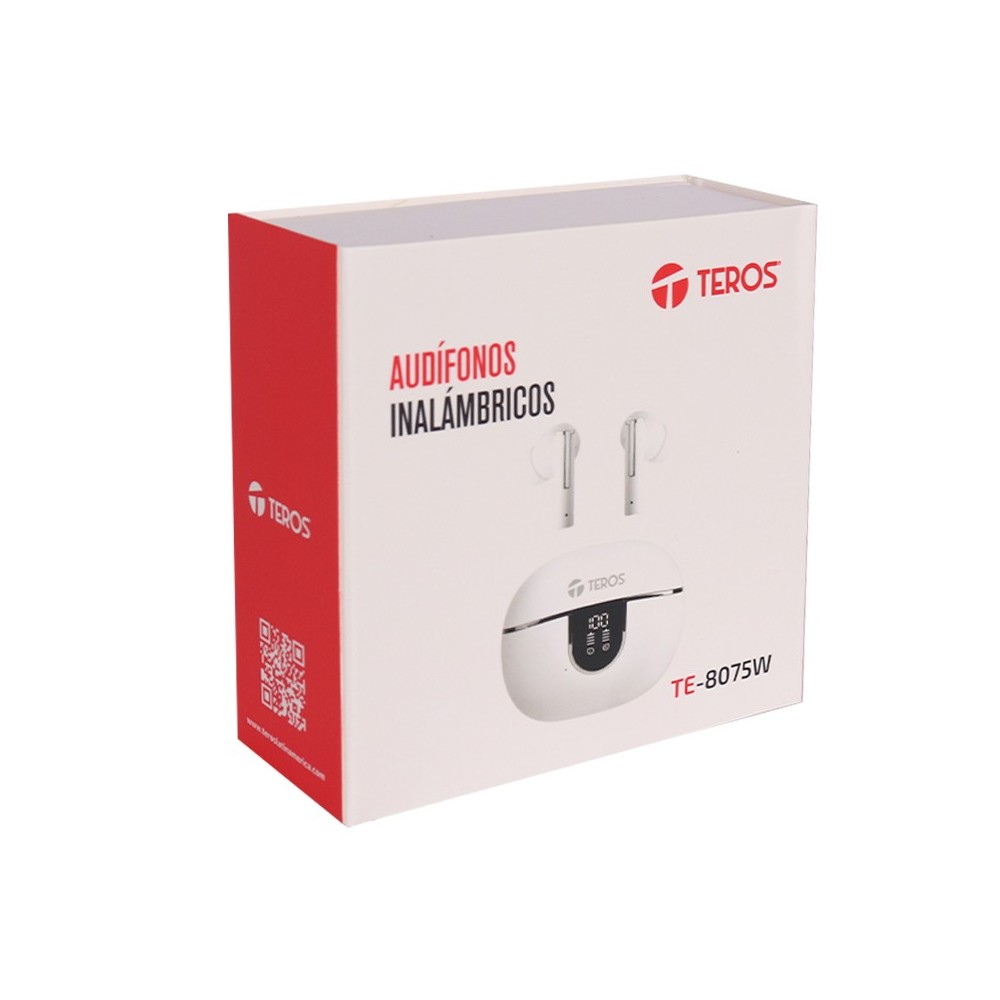 Audífonos TEROS TE-8075W Bluetooth TWS - Sonido Premium